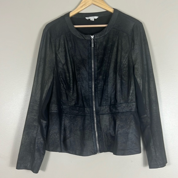 Cato | Jackets & Coats | Cato Black Waxed Laminated Coated Jacket ...